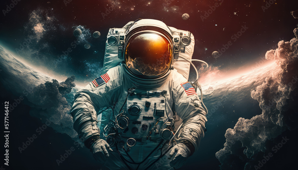 "Astronaut in Space" - an awe-inspiring and breathtaking wallpaper ...