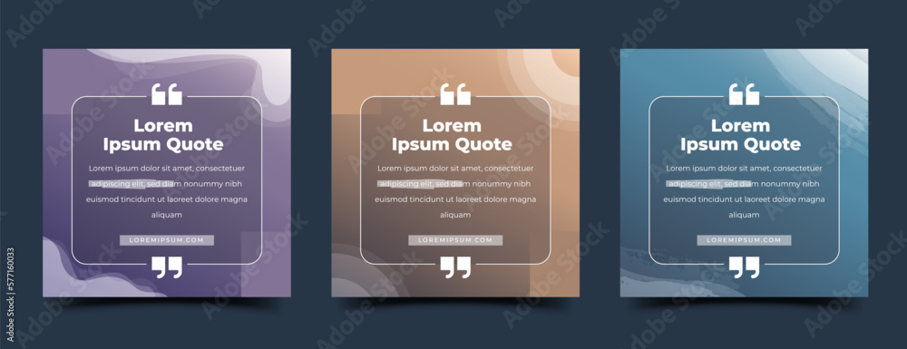 Quote social media post template design Stock Vector | Adobe Stock