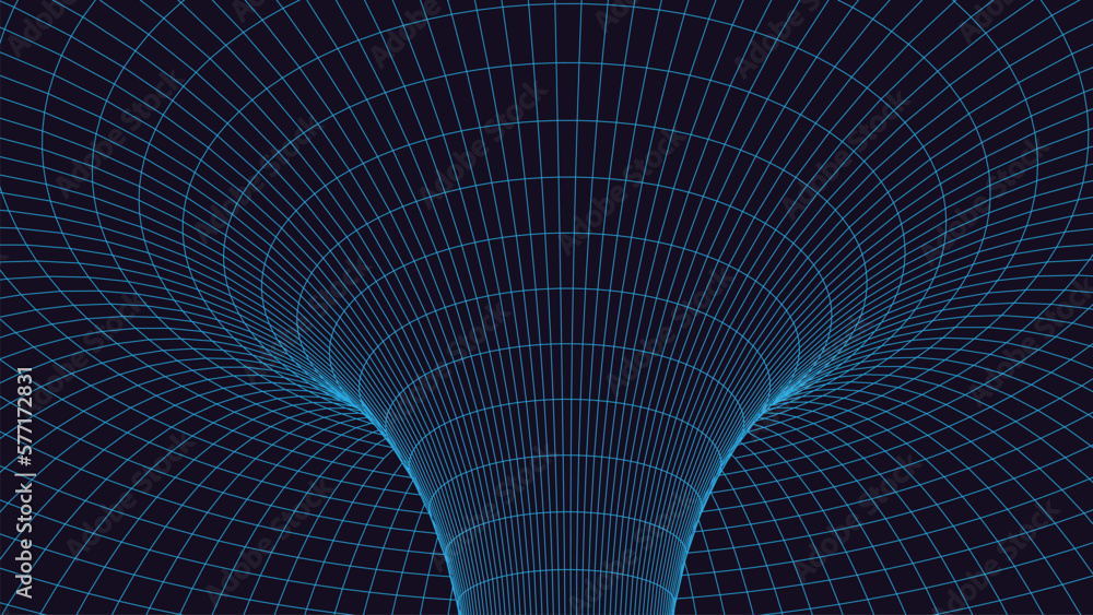 Futuristic abstract teleport texture of wormhole portal. 3D style frame ...