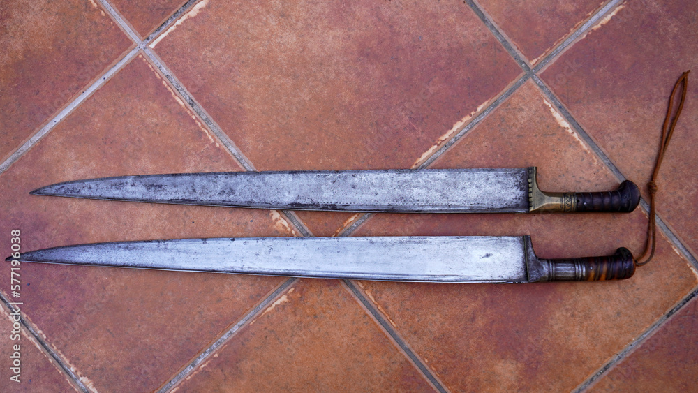 muslim knife machete military weapon muslim Stock Photo | Adobe Stock