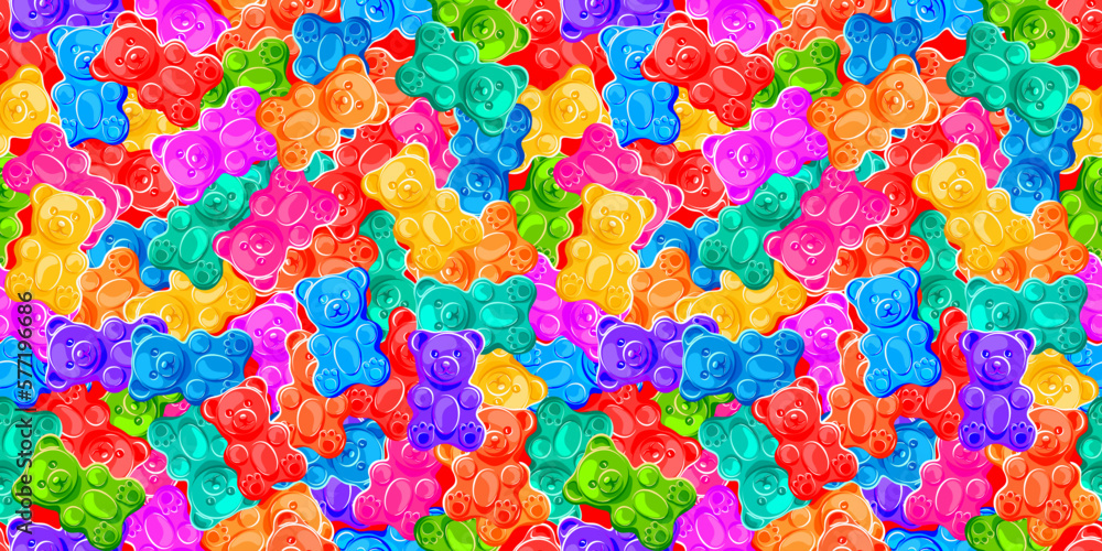 Photo & Art Print Rainbow gummy bears, svetlanasmirnova