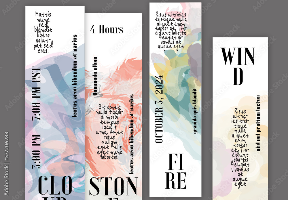 Web Banner Transparent Random Overlapping Shapes Creating Vector ...