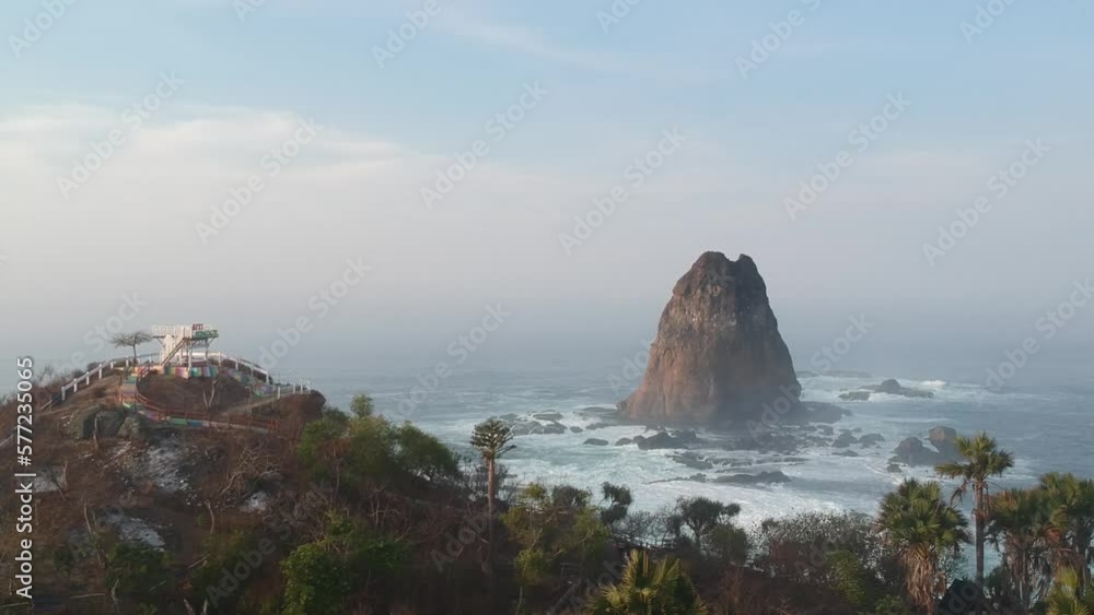 Footage of Papuma beach. Papuma beach is a famous beach located at ...