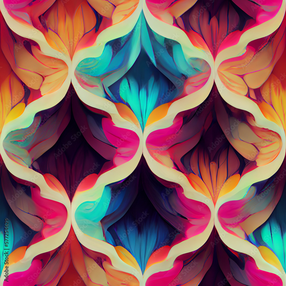 The image features a mesmerizing pattern of psychedelic swirls and ...
