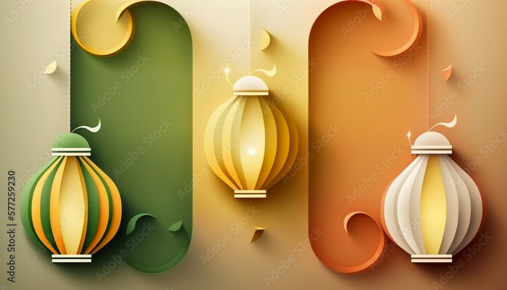 Islamic Lantern for islamic design concept. Fit for background ...