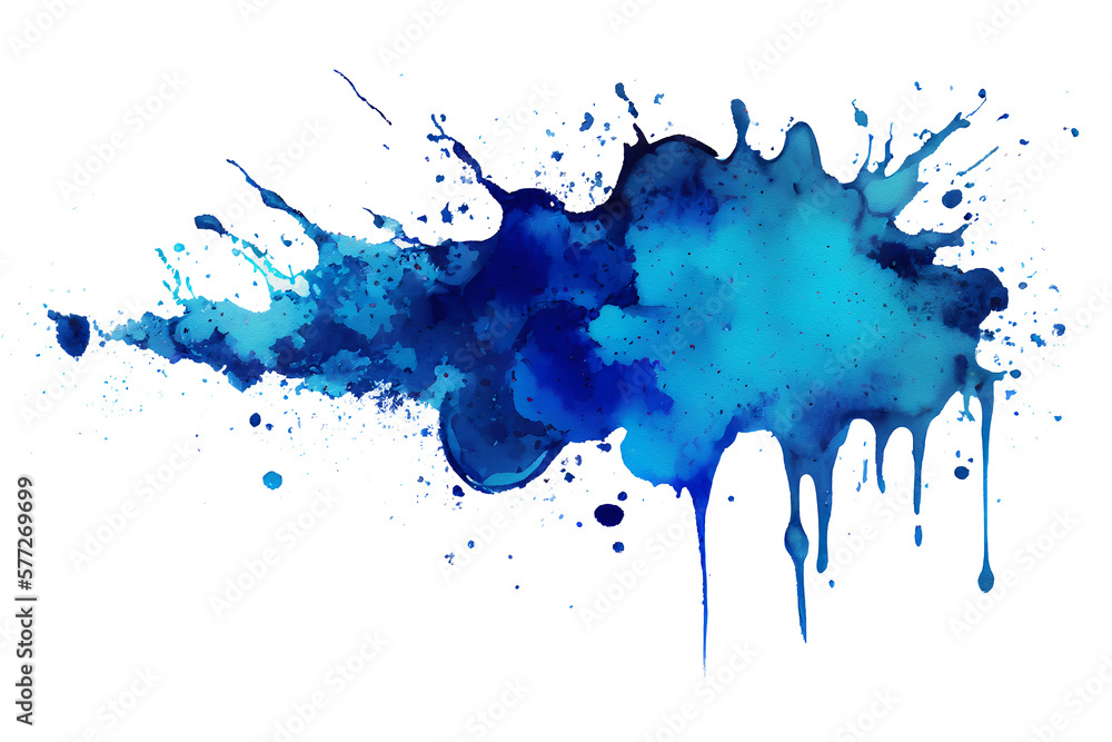 Watercolor splash on transparent background. Generative ai. Stock ...