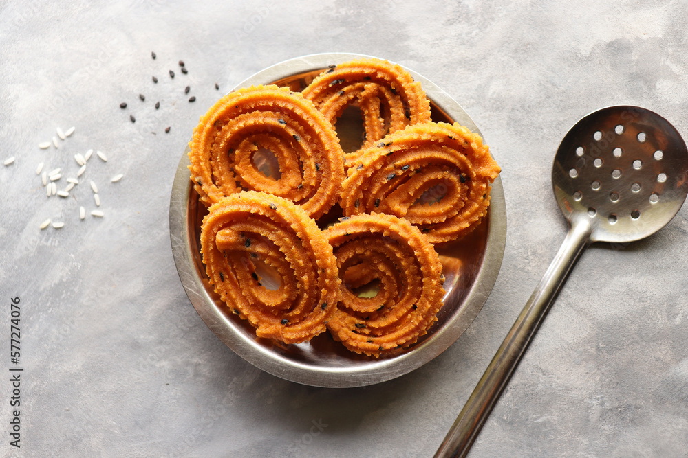 Butter murukku. also known as benne murukku or venna chakli. Chakli is ...
