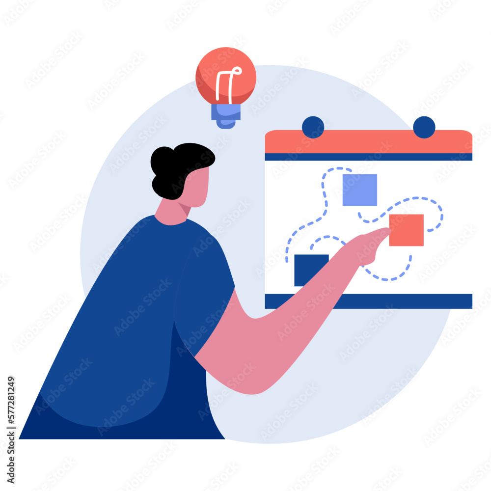 The Importance of Planning This illustration can show someone planning ...