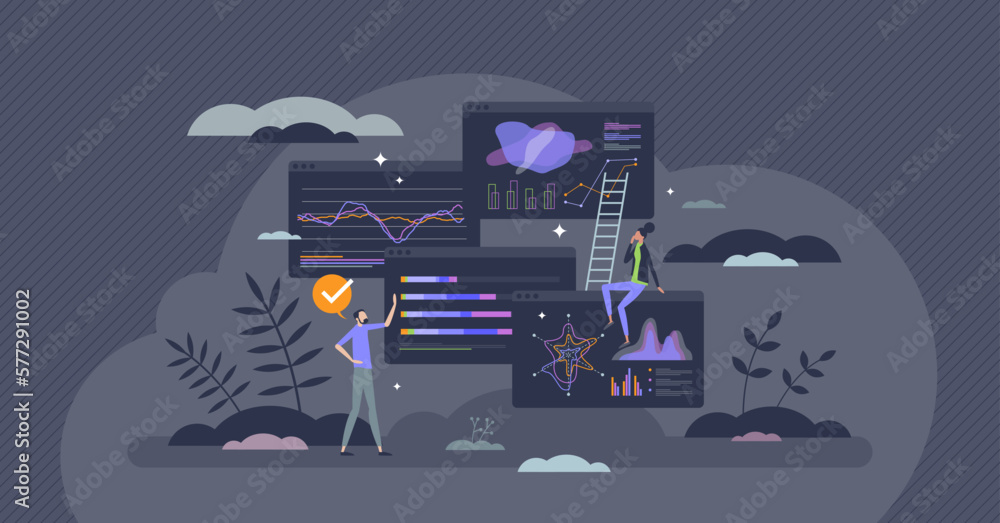 Data visualization and information representation graph tiny person ...
