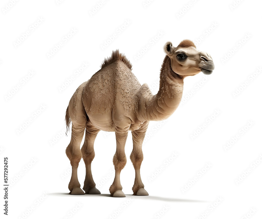 Cute baby camel on transparent background, Generative AI Stock ...