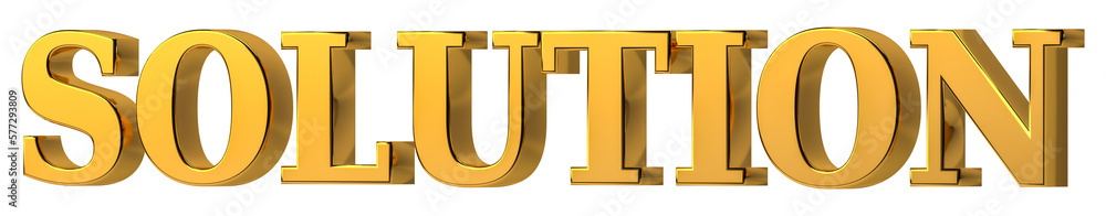 Word SOLUTION isolated. Problem and help concept. png transparent Stock ...