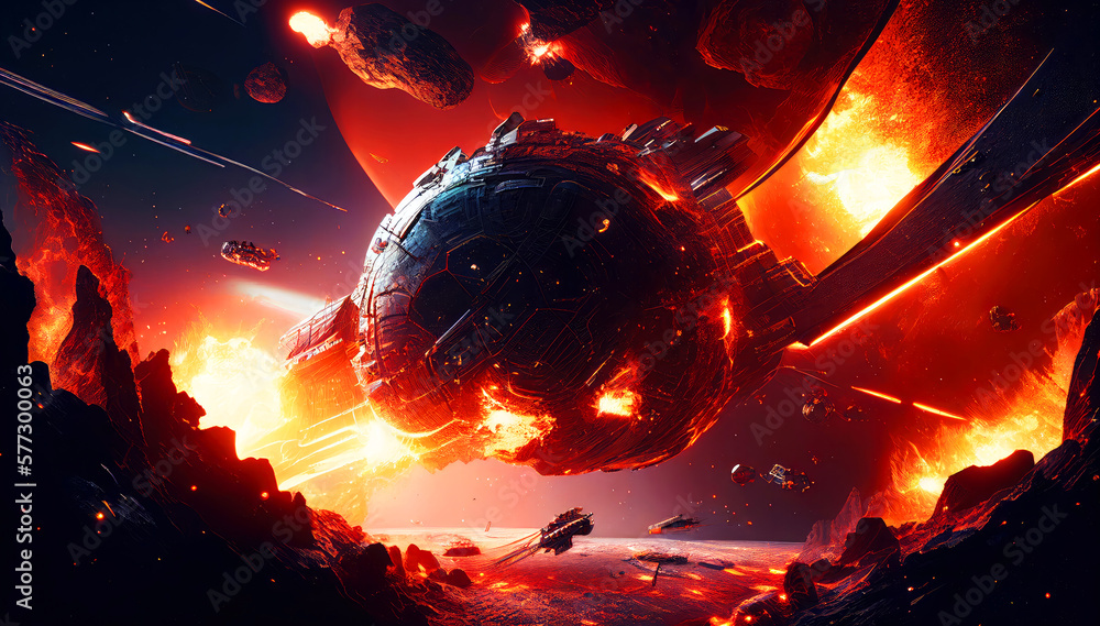 Laser-Fueled Battle Amongst the Stars: Intergalactic Spaceships Clash ...