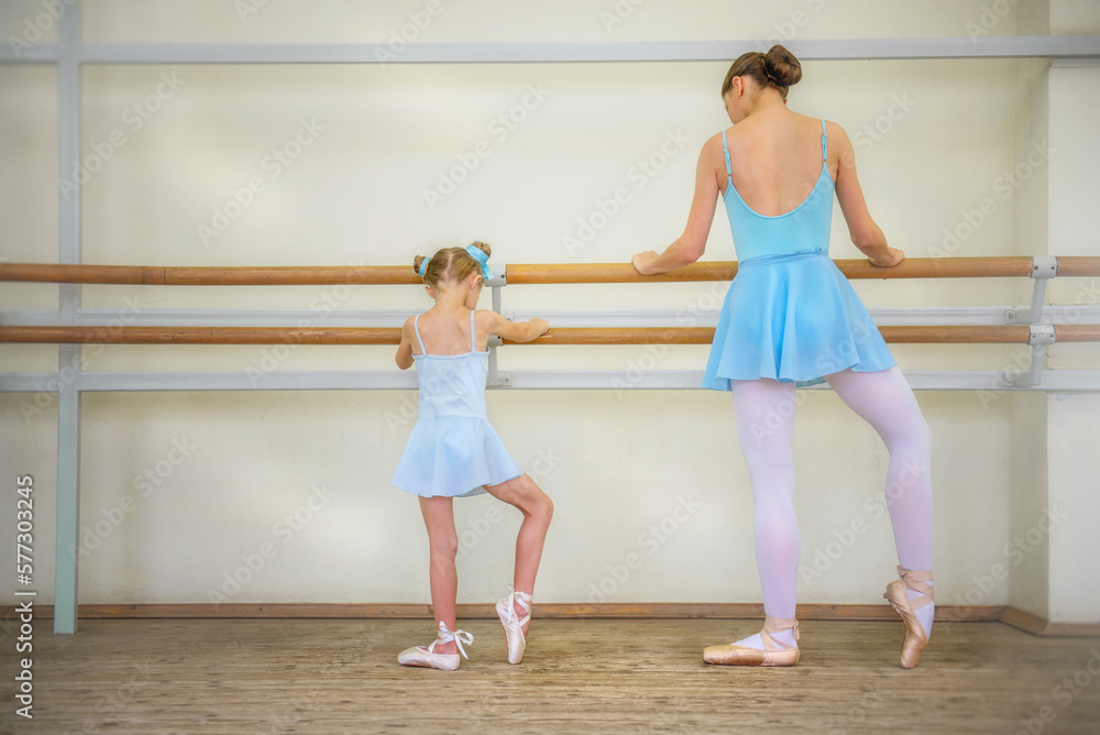 Little girl ballerina. Choreographer and student. Ballerinas. Girl and ...