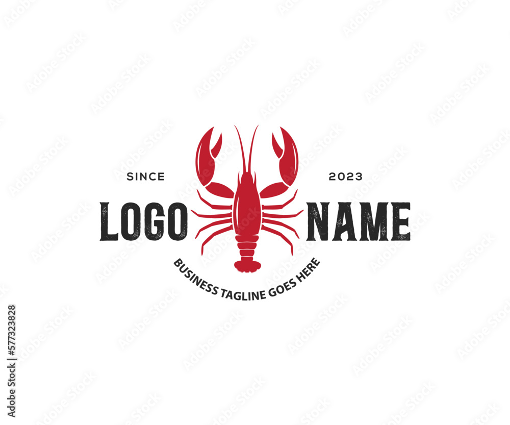 Crayfish Prawn Shrimp Lobster Claw Seafood logo design inspiration ...