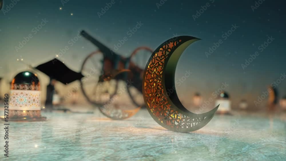 Video Stock Eid Mubarak, Eid Al Adha, and Eid Al Fitr Happy holiday ...