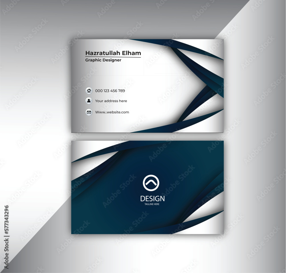 Professional Business Id card design template Stock Vector | Adobe Stock