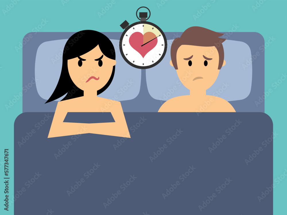 Concept Of Premature Ejaculation Man Sexual And Relationship Problem