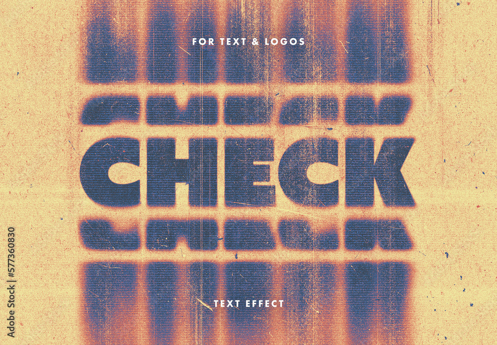 Destroyed Text Effect Mockup Stock Template | Adobe Stock