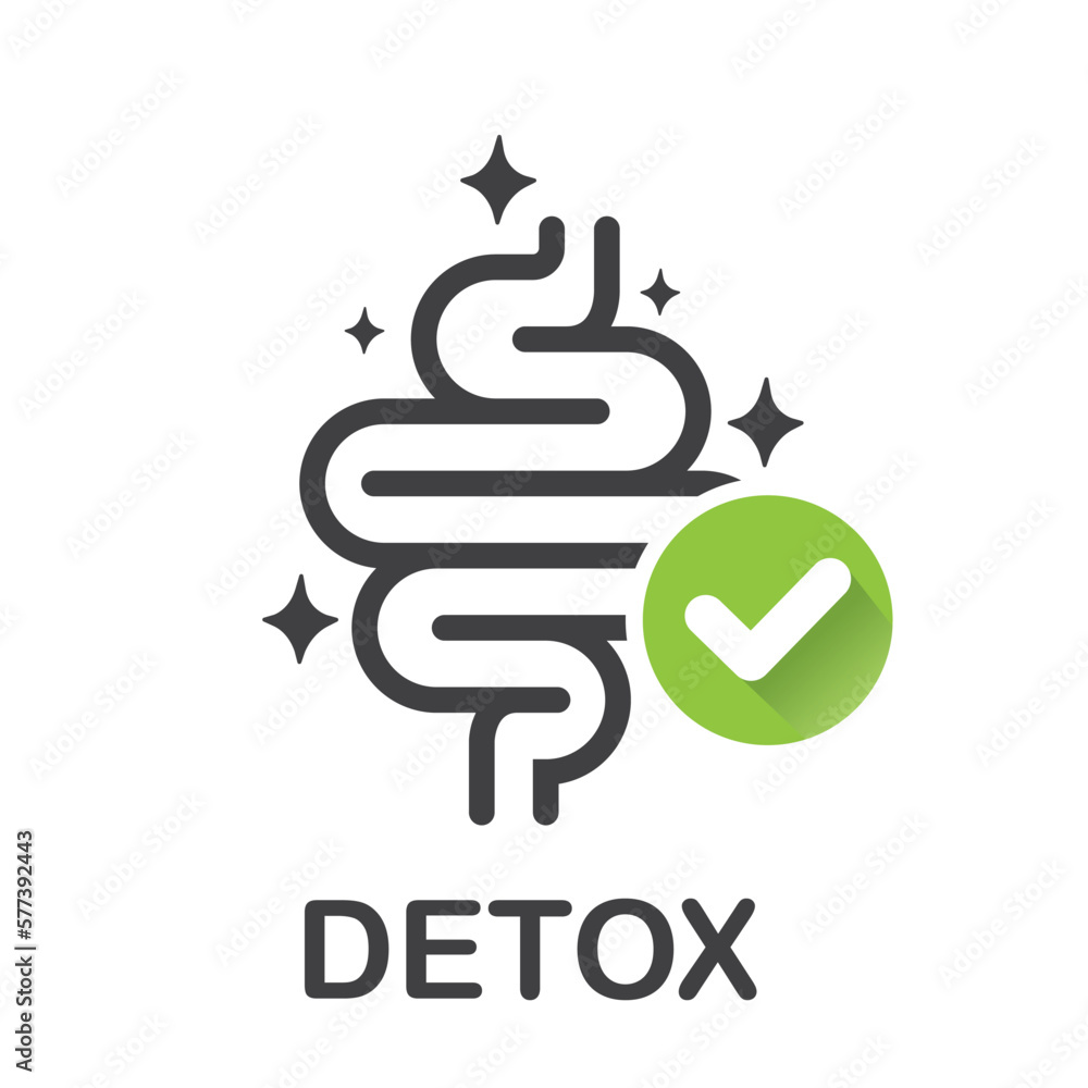 Digestion line icon. Vector symbol in trendy flat style on white ...