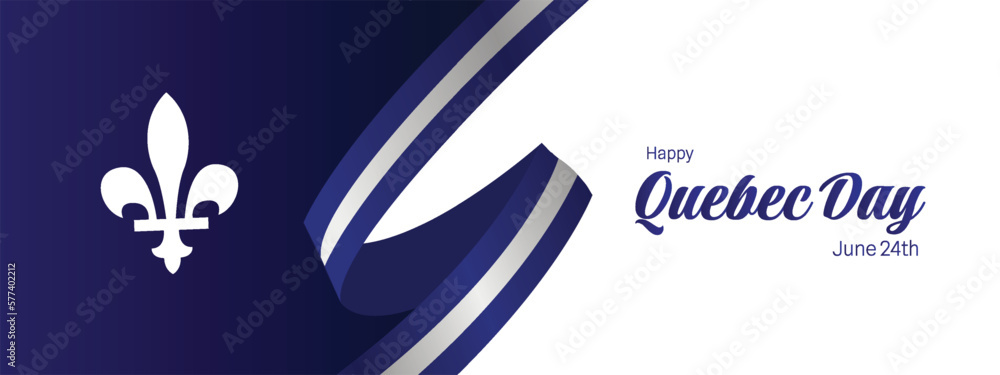 Happy Quebec Day. National holiday of Quebec. Saint Jean-Baptiste Day ...