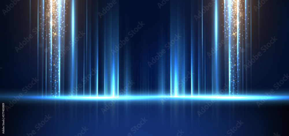 Abstract technology futuristic light blue stripe vertical lines light ...