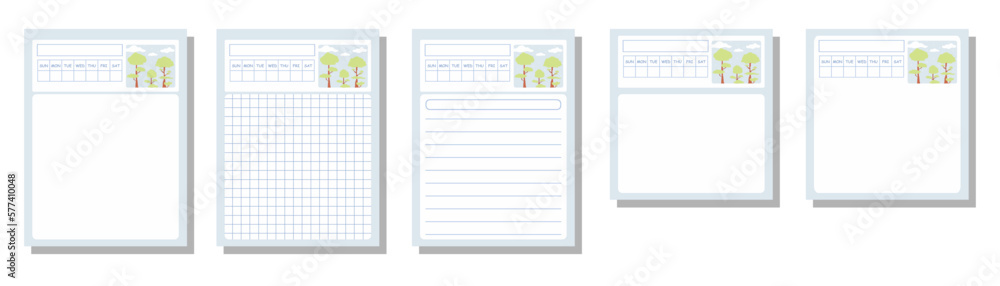 cute notepads, Planners bundle: daily, weekly, monthly planner, to-do ...