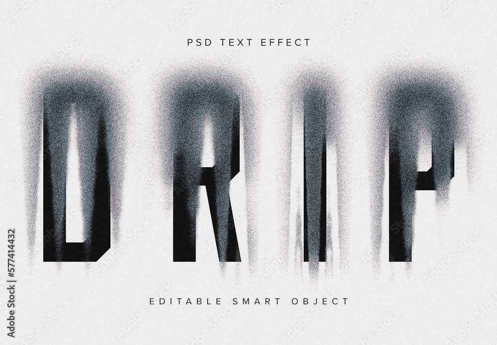 Dripping Texture Text Effect Mockup Stock Template | Adobe Stock