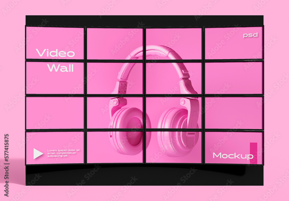 Stage Video Wall Mockup Stock Template | Adobe Stock