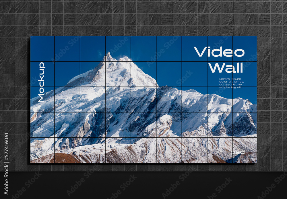 Video Wall Mockup Stock Template | Adobe Stock