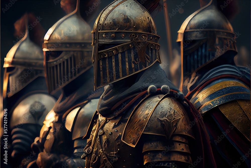 Knights In Battle Art