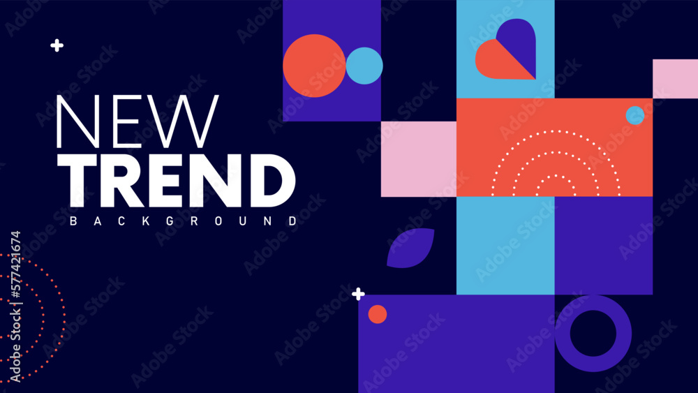 Colorful geometric background. New Trend Modern Abstract Template ...