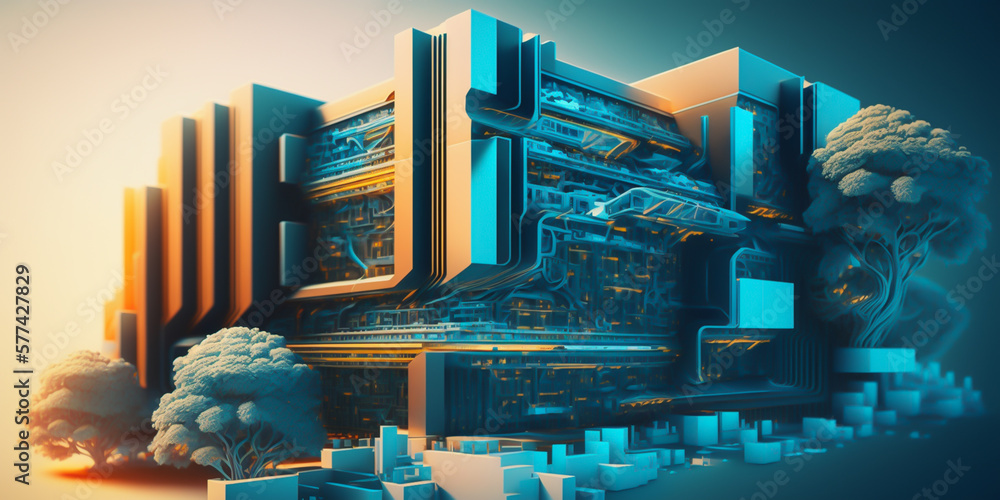 BIM concept. Developing computer systems for smart architecture. The ...