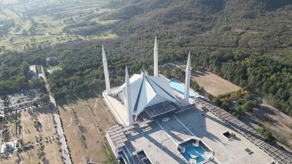 Masjid Faisal one of largest Masjid in the world Stock Video | Adobe Stock