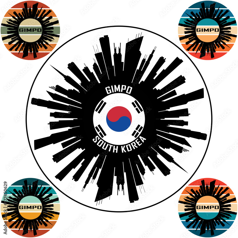 Gimpo South Korea Flag Skyline Silhouette Gimpo South Korea Lover ... Gimpo South Korea Flag Skyline Silhouette Gimpo South Korea Lover ...