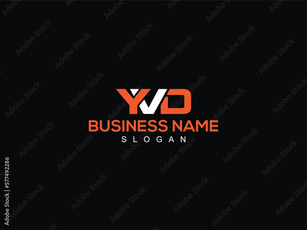 Initial Alphabet Letters YVD Logo Design Template Vector Illustration ...