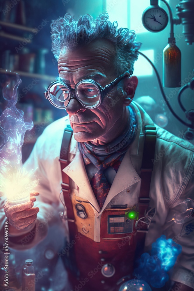 scientist in laboratory, scientist creating, scientist performing ...