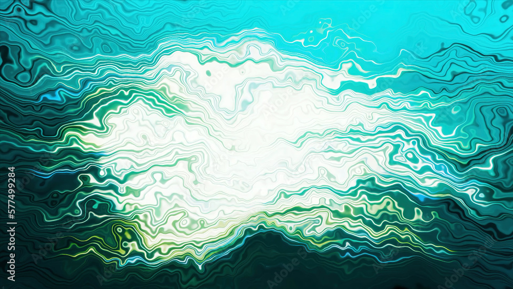 Abstract background of electric vibrations with curved lines in flow ...