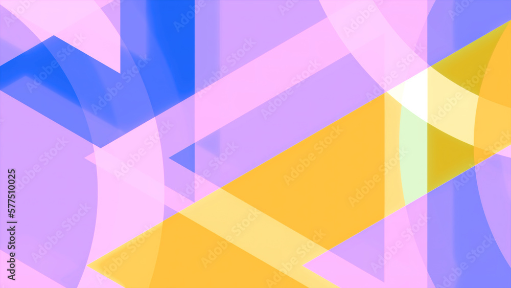 Moving geometric shapes for insertion. Motion. Triangular shapes move in animated background ...