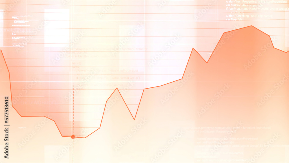 Graph With Moving Dot And Program Codes Motion Animation With Graph And Indicator Points