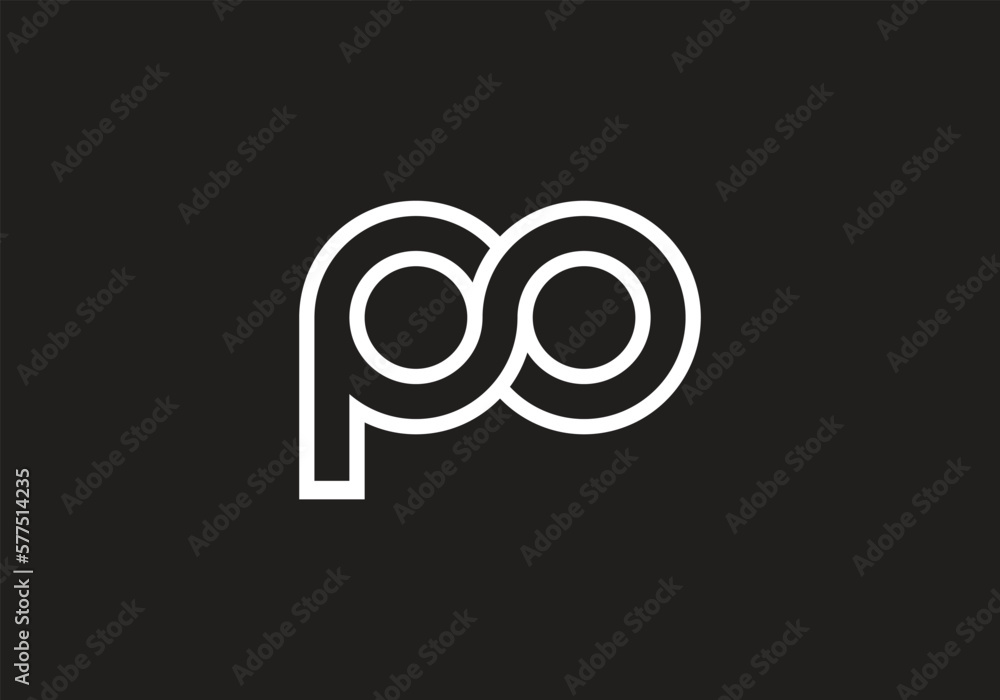 this is a letter po logo design for your business Stock Vector | Adobe ...