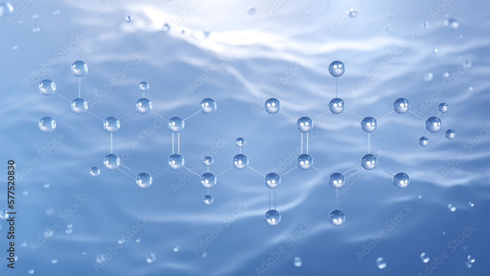 fluopimomide molecular structure, 3d model molecule, fungicide ...