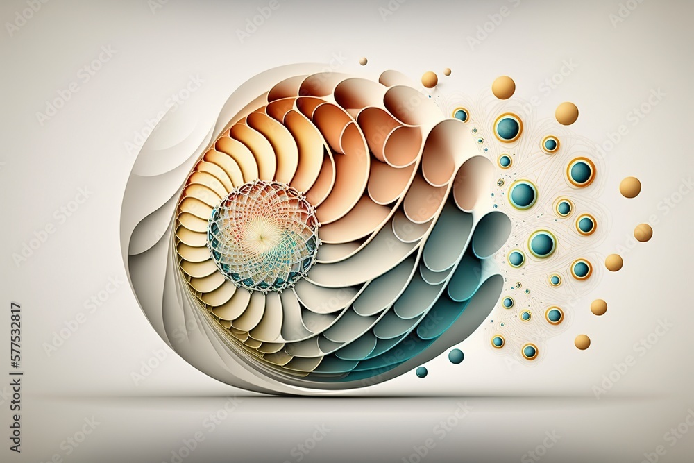 Generated By Ai The Fibonacci Sequence Showcases The Power Of Machine
