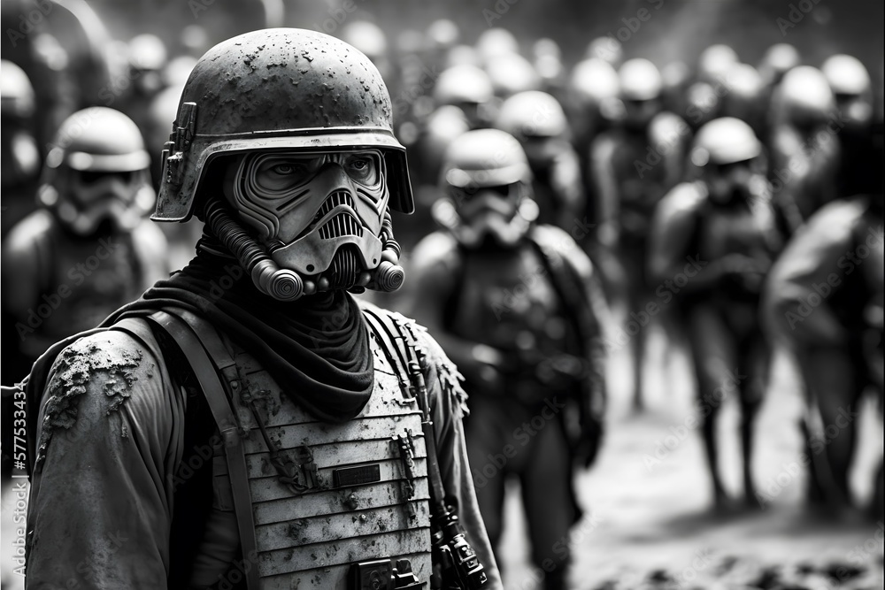 Army of star wars soldiers at japanese Battlefield Stock Photo | Adobe ...