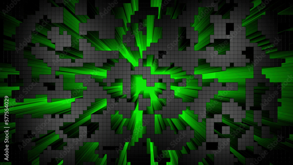 Pixelated pattern looking like old fashioned game with cubes. Design ...