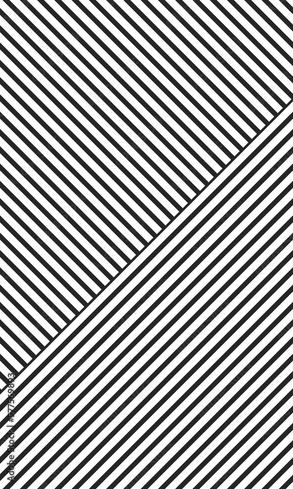 Geometric graphic theme with black slanted lines. Two striped ...