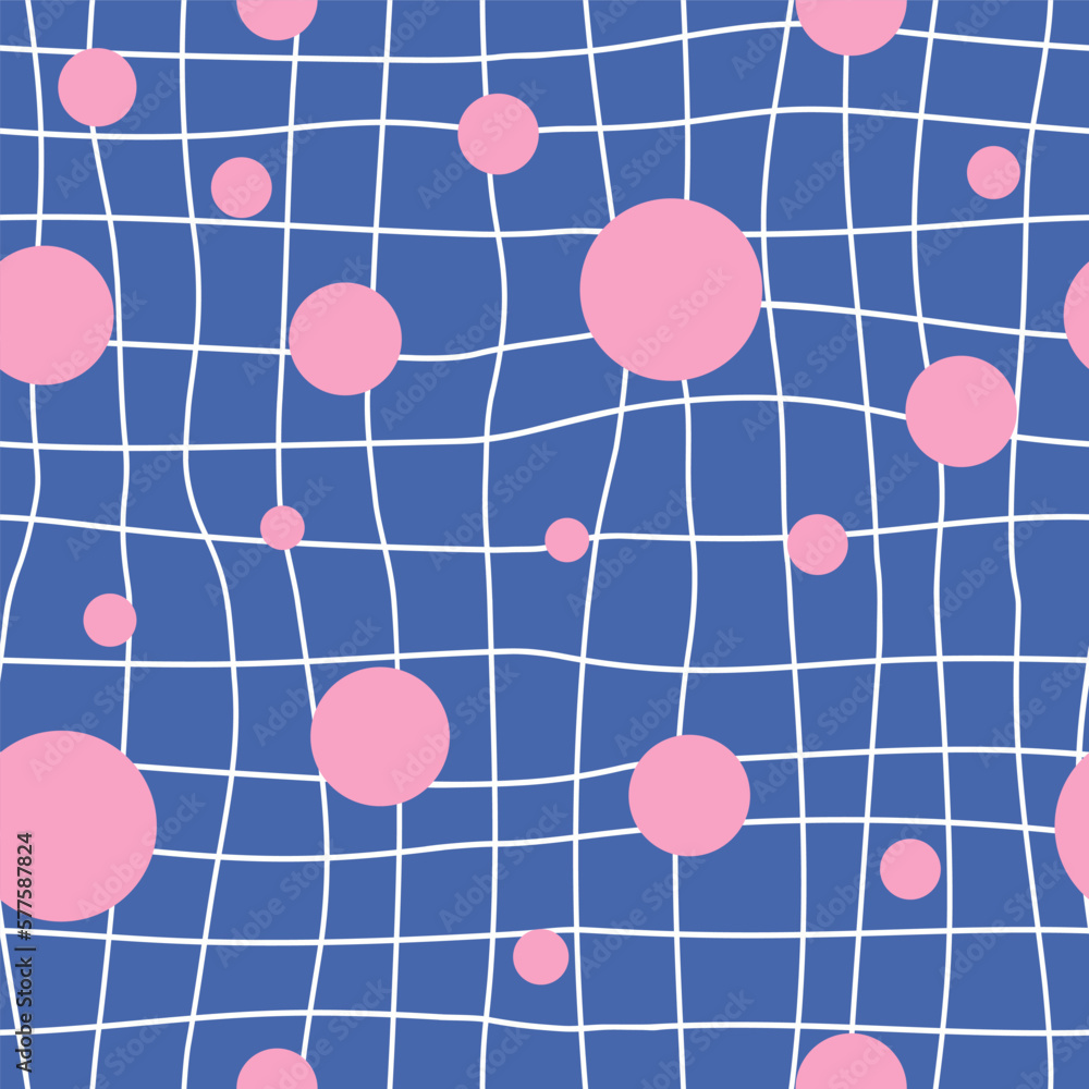 Vector decorative naive background in the hippie style of the 70s ...