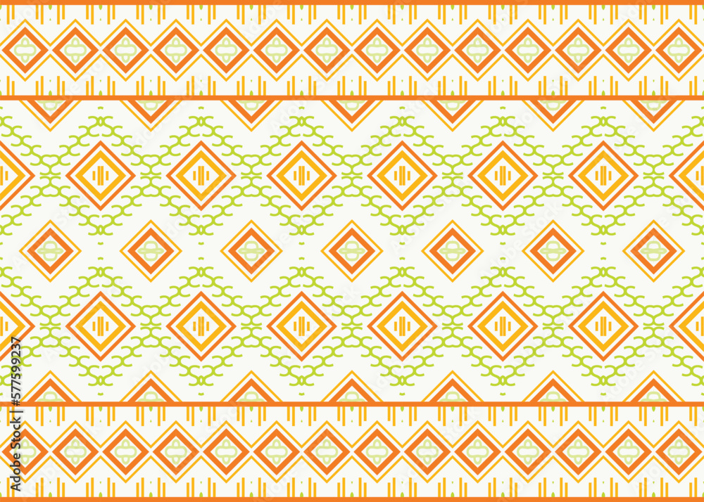 Simple ethnic design drawing. Traditional ethnic patterns vectors It is ...