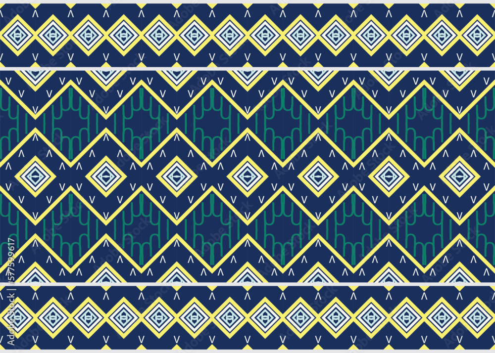 Vetor de Simple ethnic design drawing. Geometric ethnic pattern ...