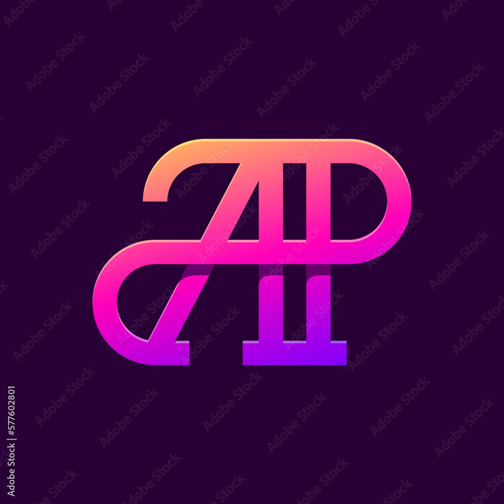 Letter A P Monogram Logo Stock Vector | Adobe Stock