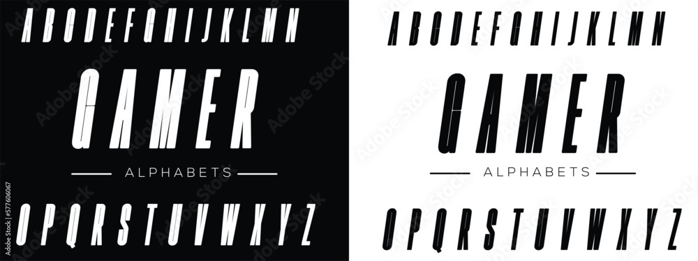 Italic bold speed alphabet. Rocket futuristic font, minimalist type for ...